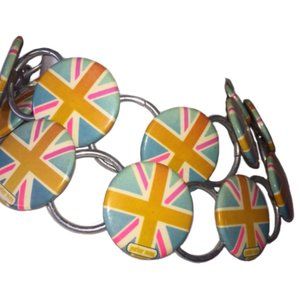 Peter Max | Jewelry | Rare Runway Peter Max Pastel British Flag Button ...
